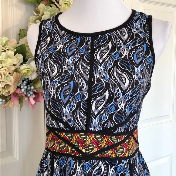 mark. | Dresses | Mark Bold Fit And Flare Midi Dress | Poshmark